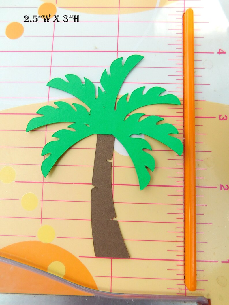 Palm Tree Die Cuts, Paper Palm Trees, Tropical Die Cuts, Tropical ...