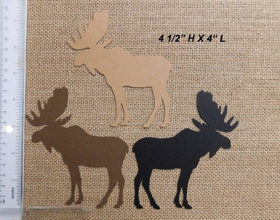 Moose Die Cuts Moose Cut Outs Wildlife Die Cuts Moose | Etsy
