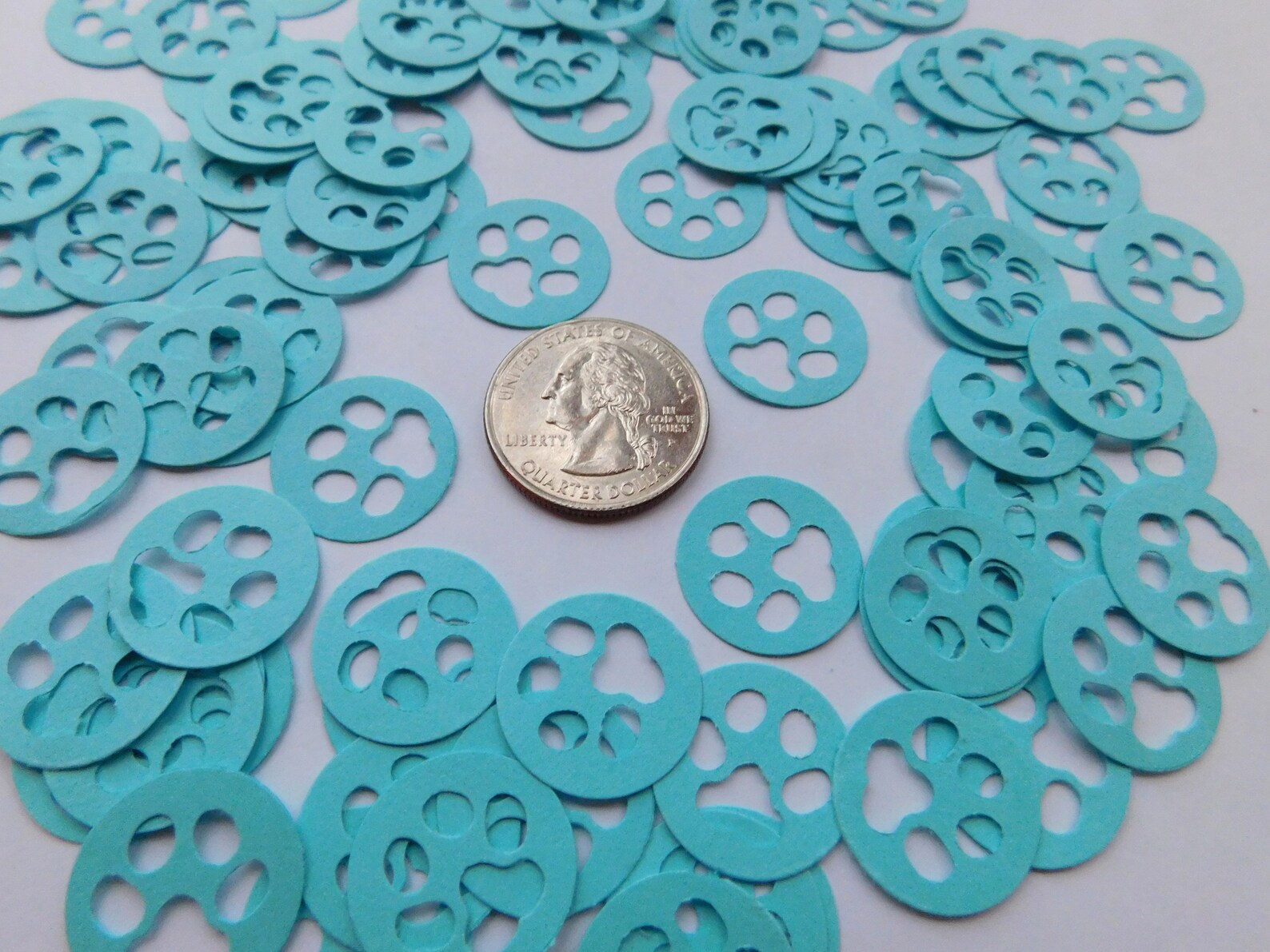 Paw Print Confetti Baby Boy Confetti Gender Reveal Confetti | Etsy