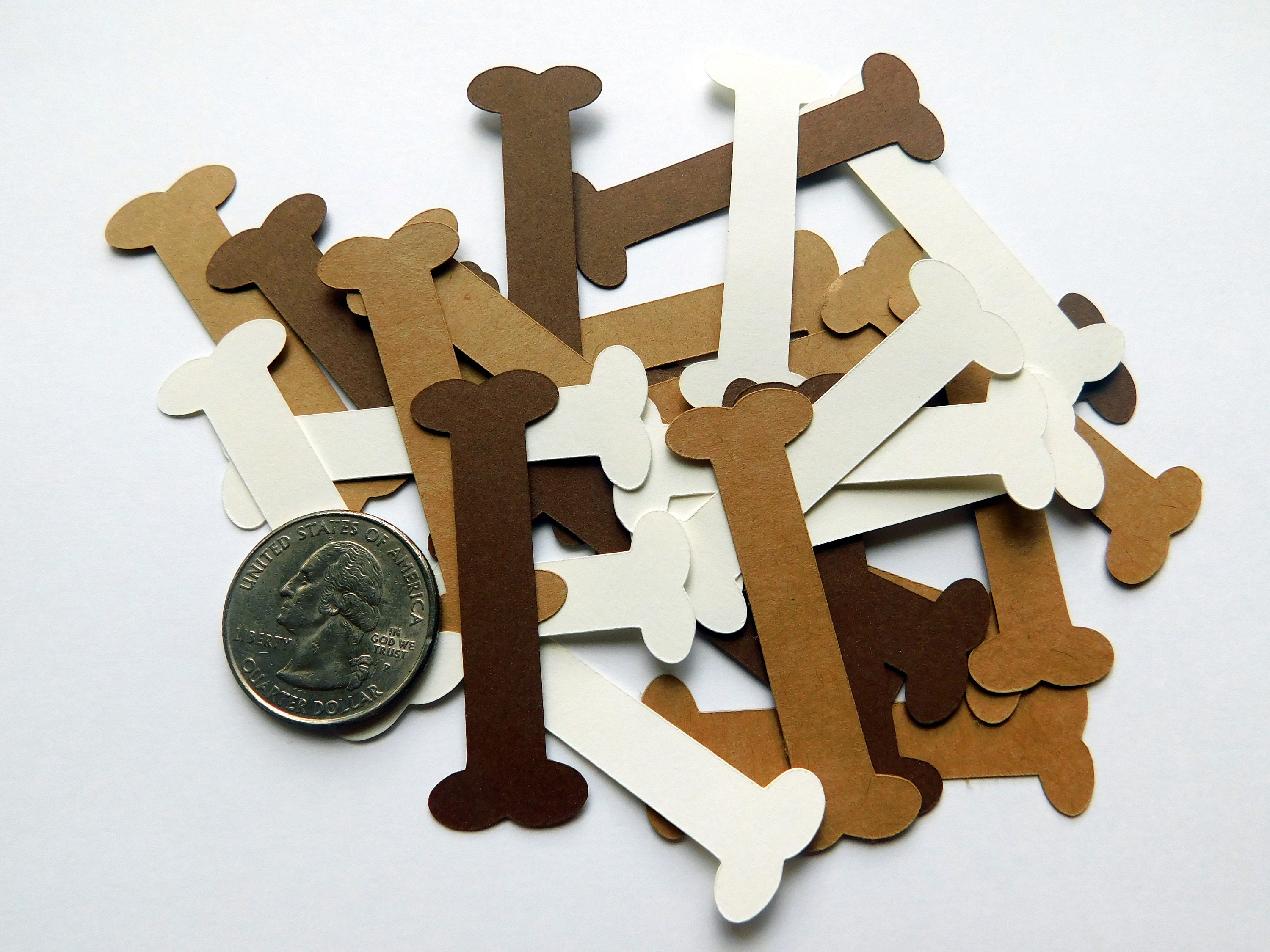 Dog Bone Die Cuts, Dog Bone Cut Outs, Puppy Party Decorations, Paper ...