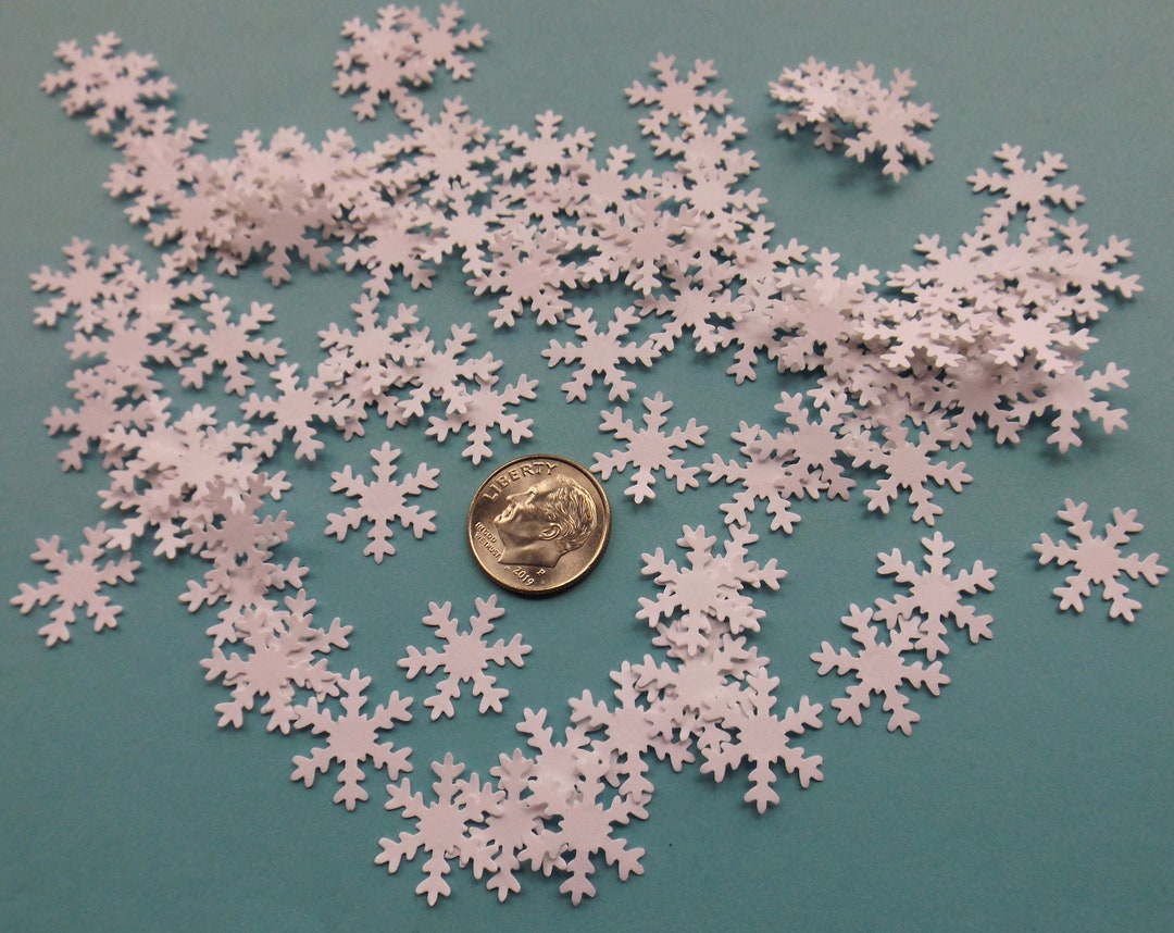 Snowflake Die Cuts, Snowflake Confetti, Paper Snowflake Cut Outs ...