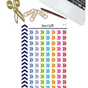 Chevron Arrow Planner Stickers, Chevron Stickers, Functional Planner ...