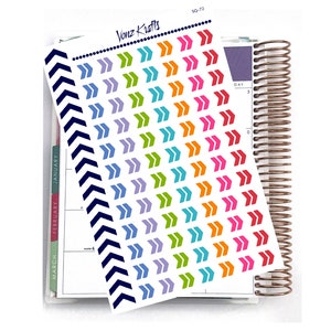 Chevron Arrow Planner Stickers, Chevron Stickers, Functional Planner ...