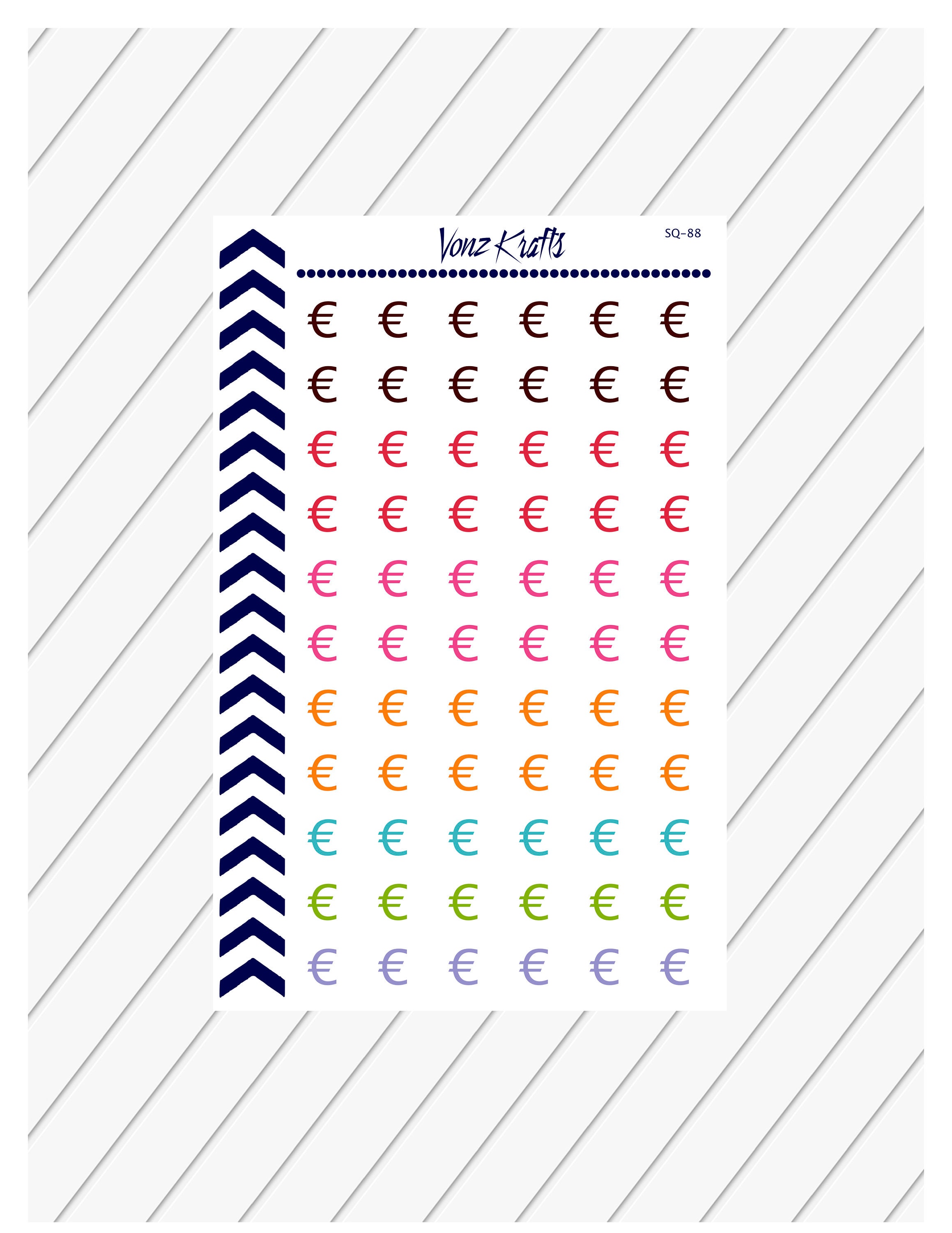 Money Sign Planner Stickers Euro Sign Stickers Payday - Etsy