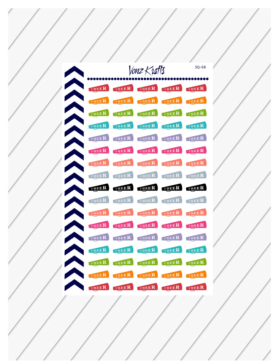 Cheer Planner Stickers, Cheerleading Stickers, Cheer Team Stickers ...