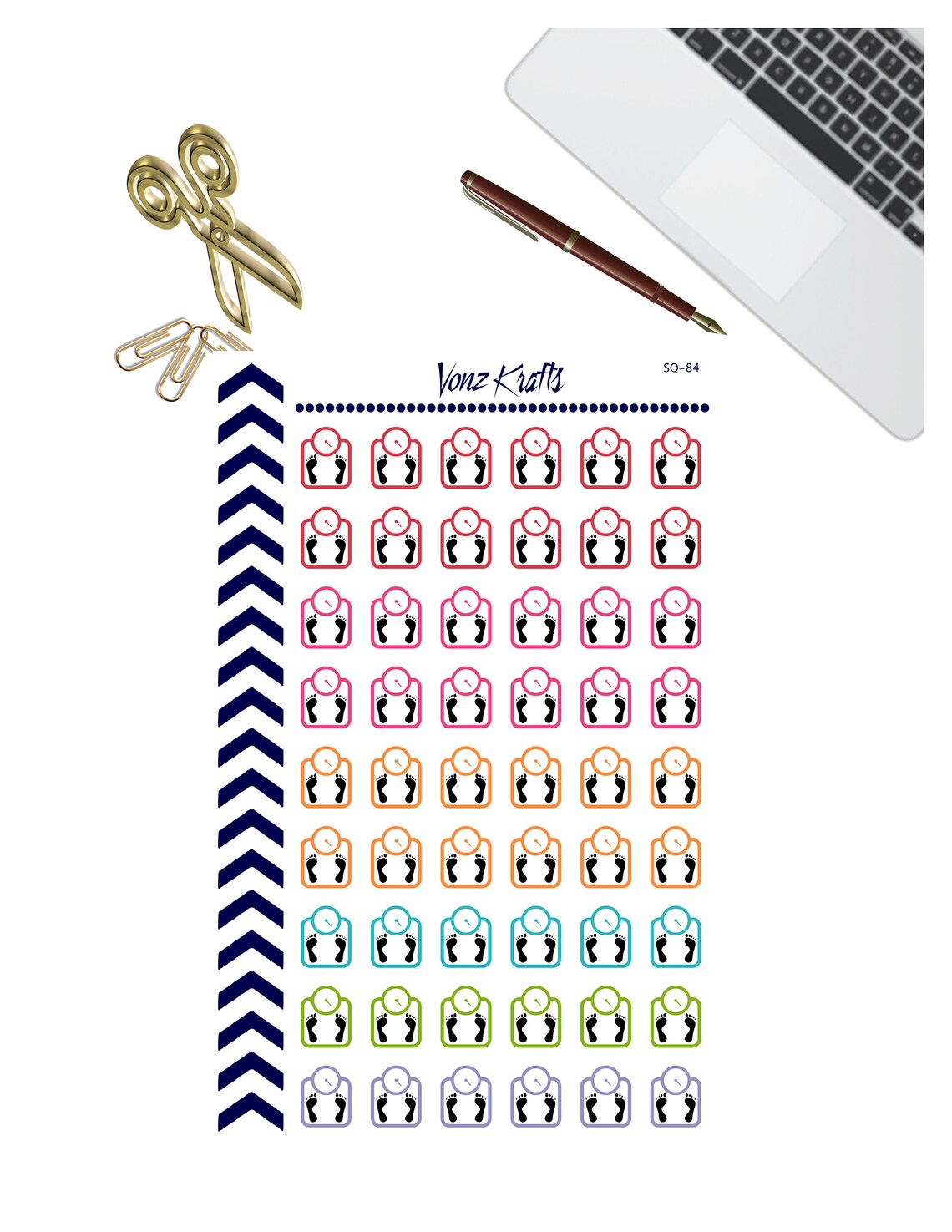 Scales Weight Tracking Planner Stickers Scale Tracking | Etsy