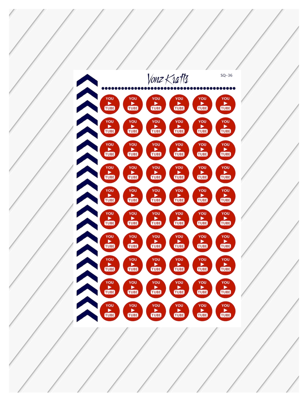 Youtube Social Media Stickers, Youtube Planner Stickers, Youtube ...