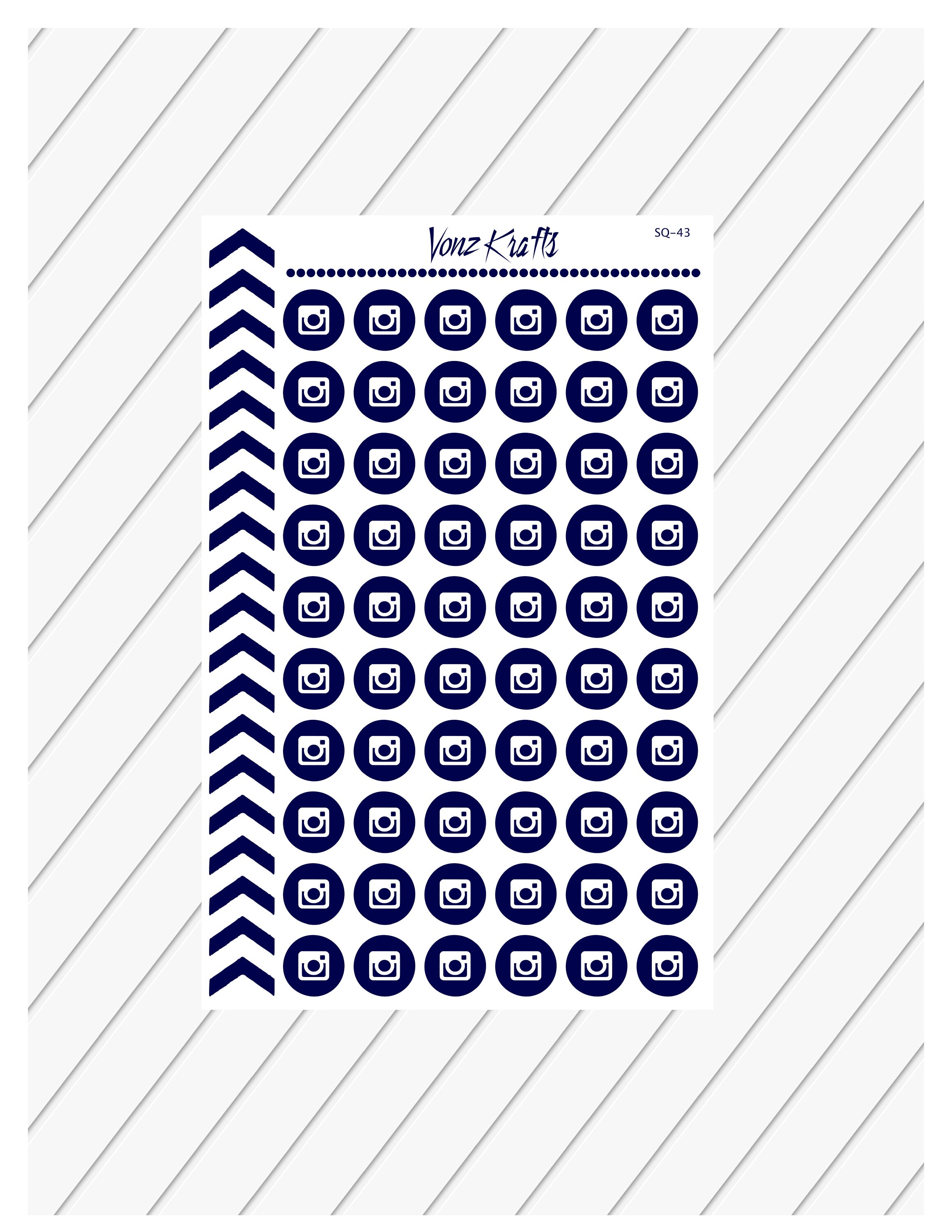 Instagram Social Media Stickers Instagram Planner Stickers | Etsy