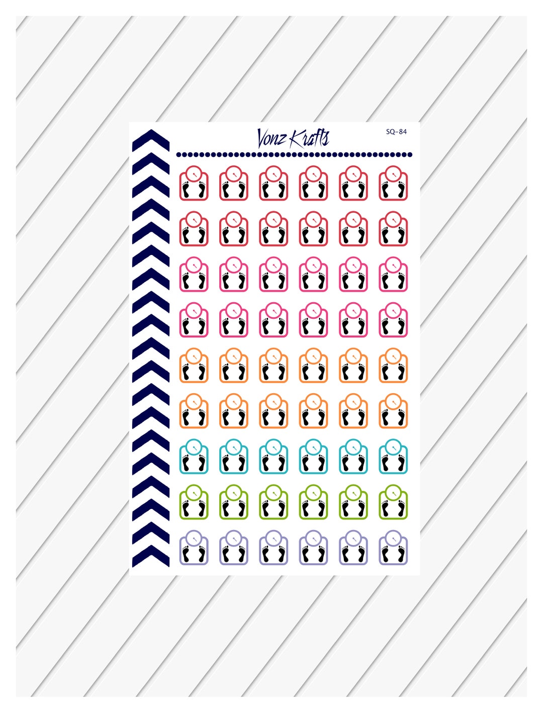 Scales Weight Tracking Planner Stickers, Scale Tracking, Weight ...