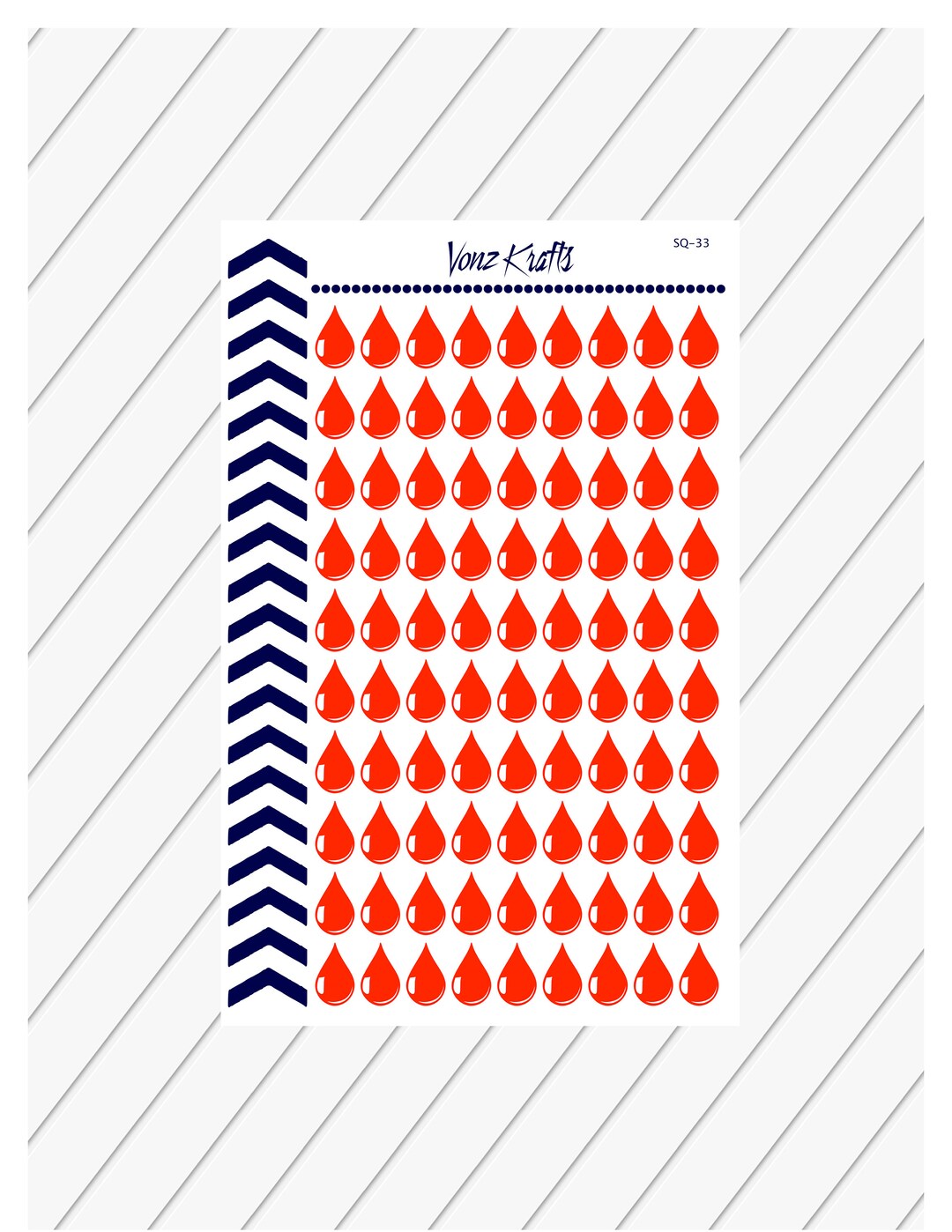 Tiny Blood Drop Stickers for Planner, High Blood Sugar, Tracker ...