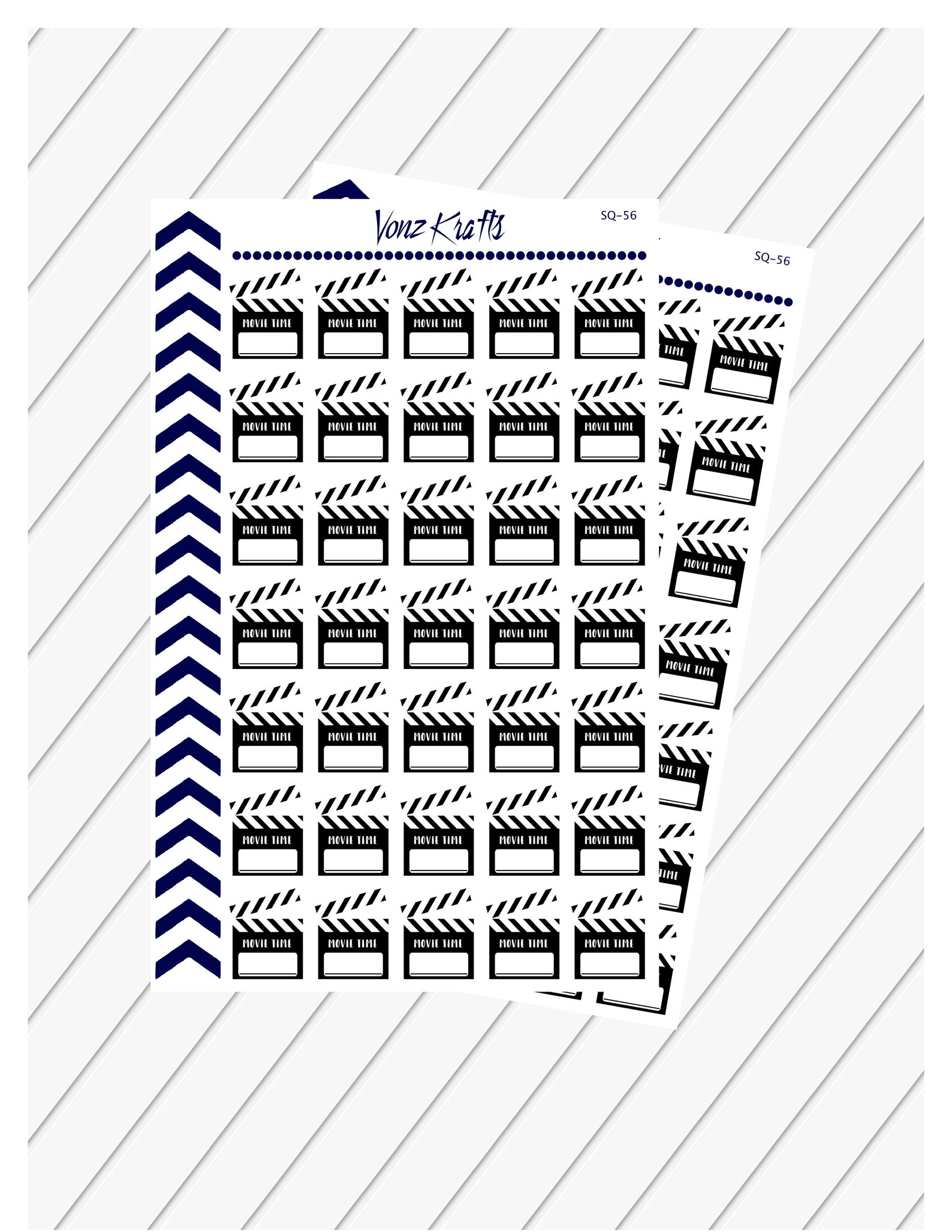Movie Clapboard Planner Stickers Clapperboard Film Stickers - Etsy