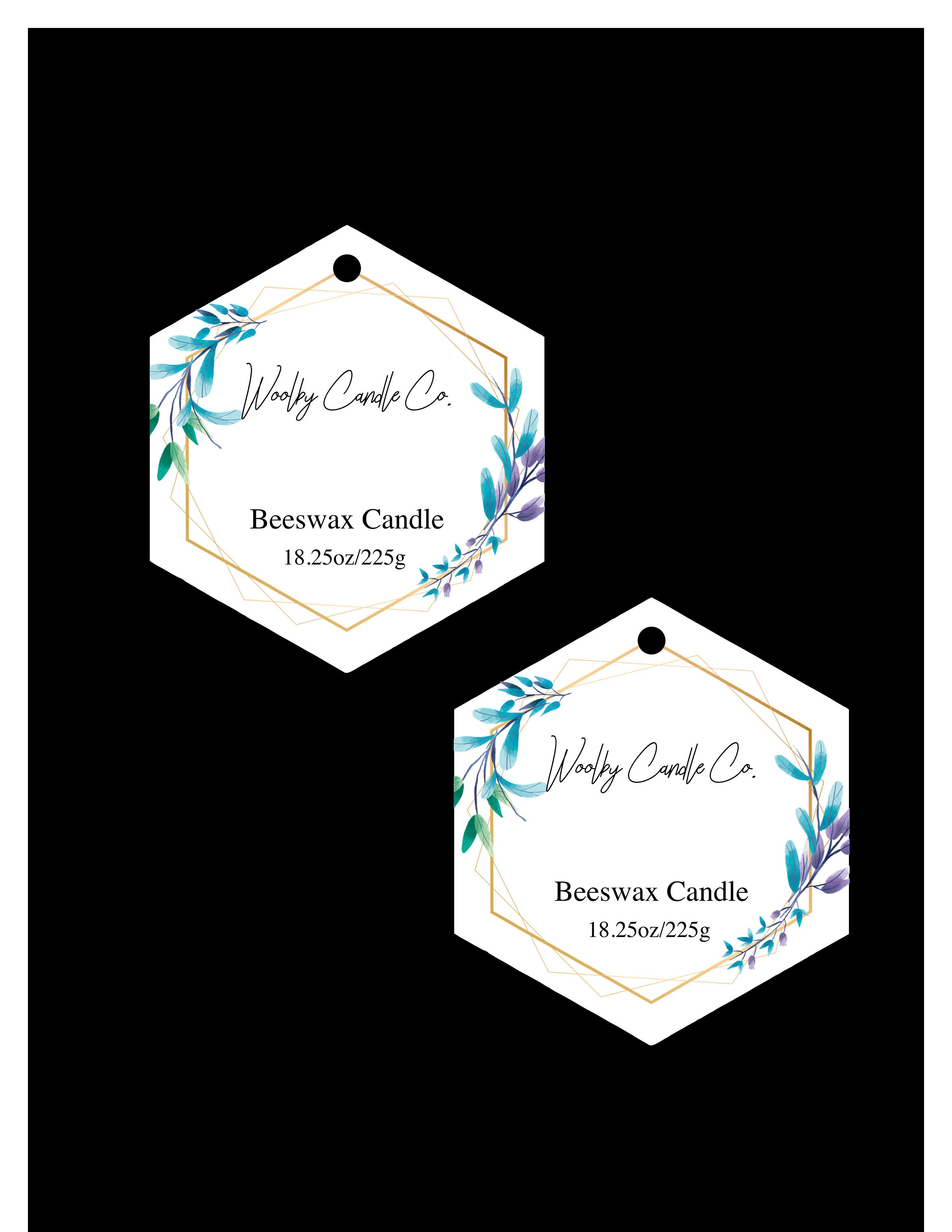 Custom Hexagon Shape Hanging Tags Card Stock Hanging Tags | Etsy