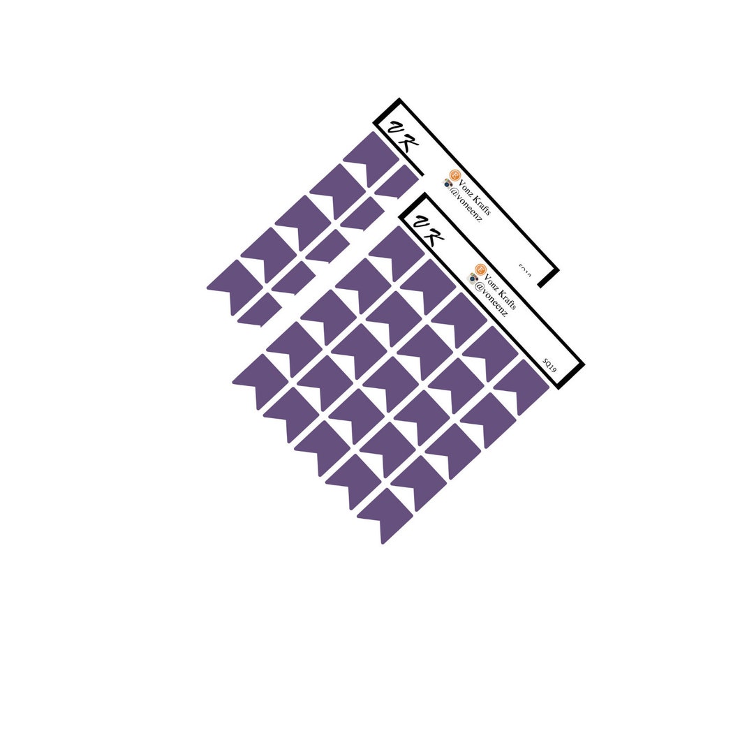 50 Mini Flag Stickers, Functional Planner Stickers, Bullet Journal ...