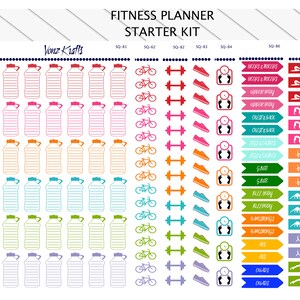 Fitness Planner Starter Kit, Weekly Layout Fitness Planner, Workout ...