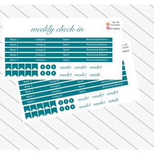 January Complete Deluxe Budgeting Kit, EC Stickers, Planner Stickers ...