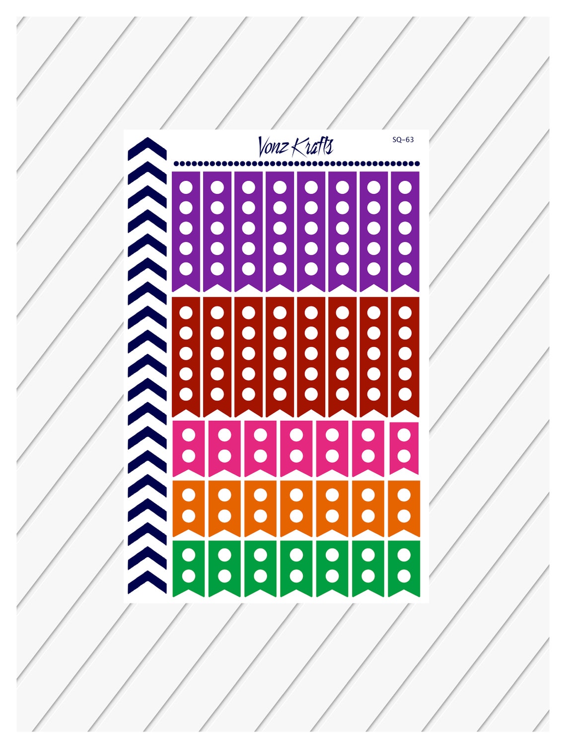 Checkbox Flag Planner Stickers to Do List Stickers Flag - Etsy