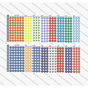 Social Media Stickers for Planner, Functional Planner Stickers ...