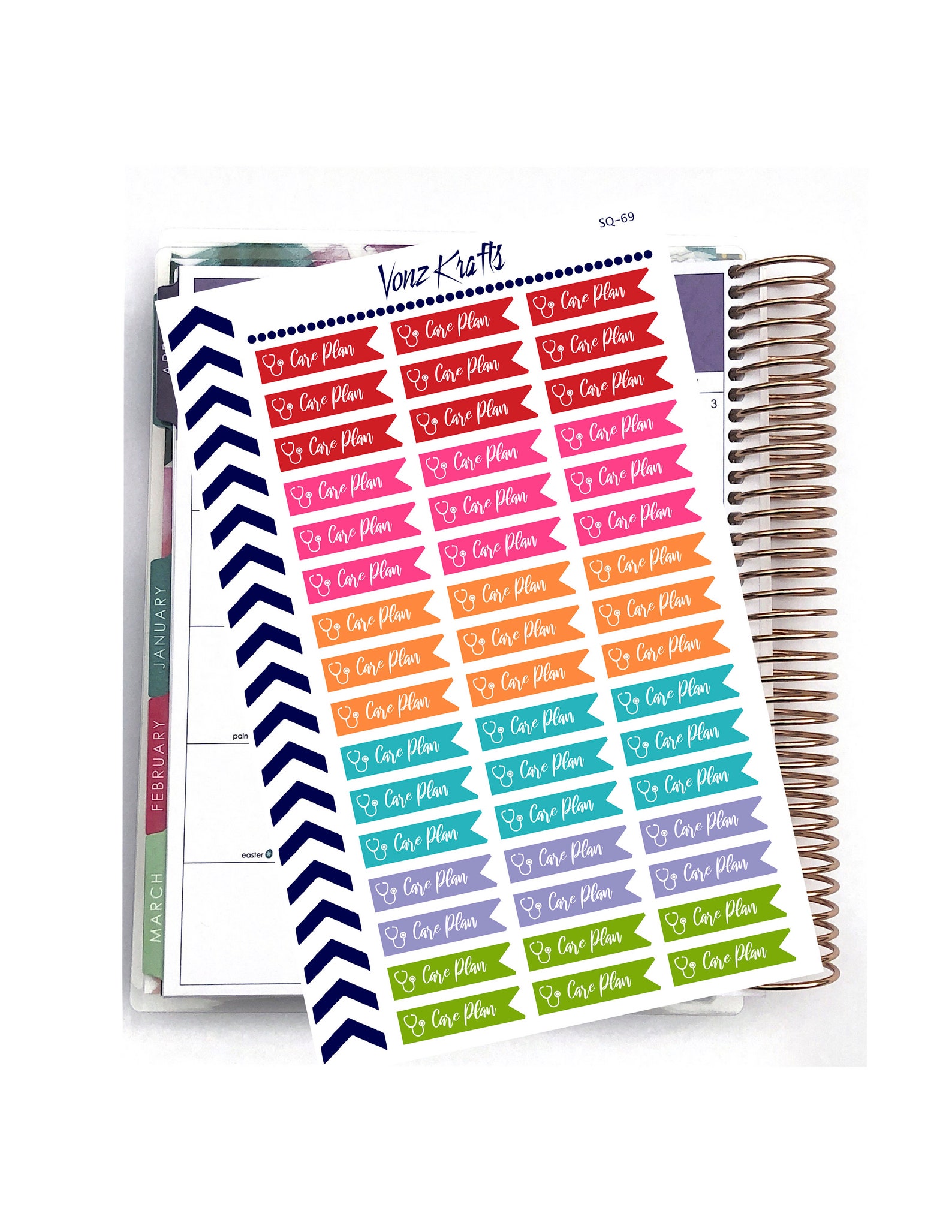 Care Plan Planner Stickers Care Plan Nursing School Planner | Etsy