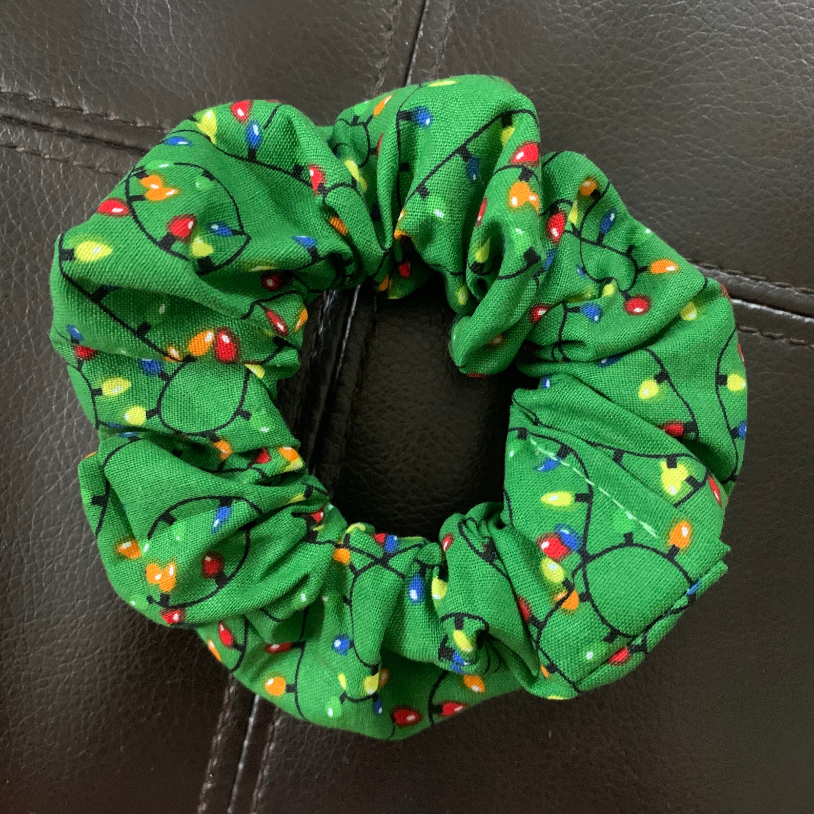 Christmas scrunchies festive holiday print scrunchies | Etsy