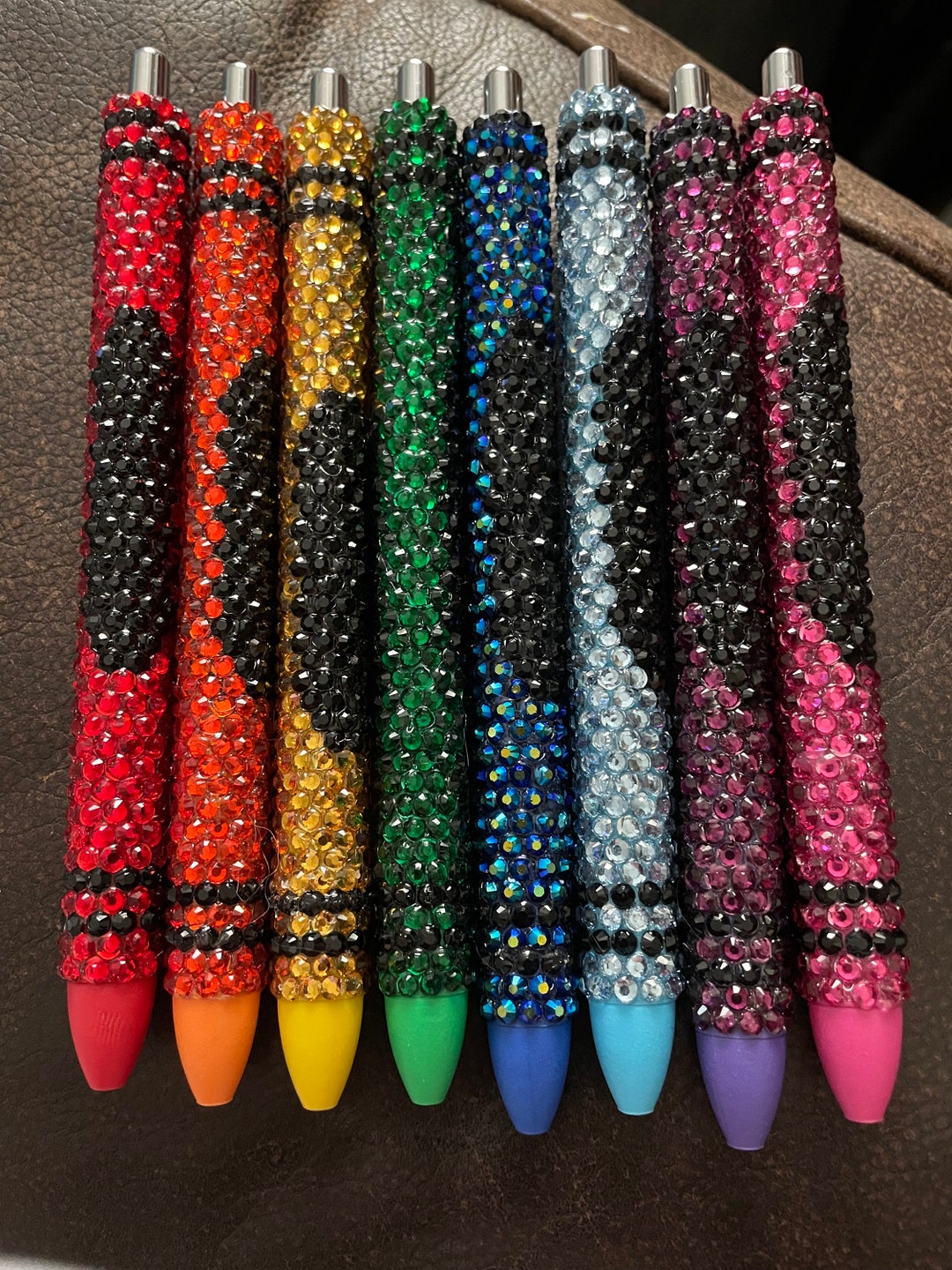 Crayon Rhinestone Pens - Etsy