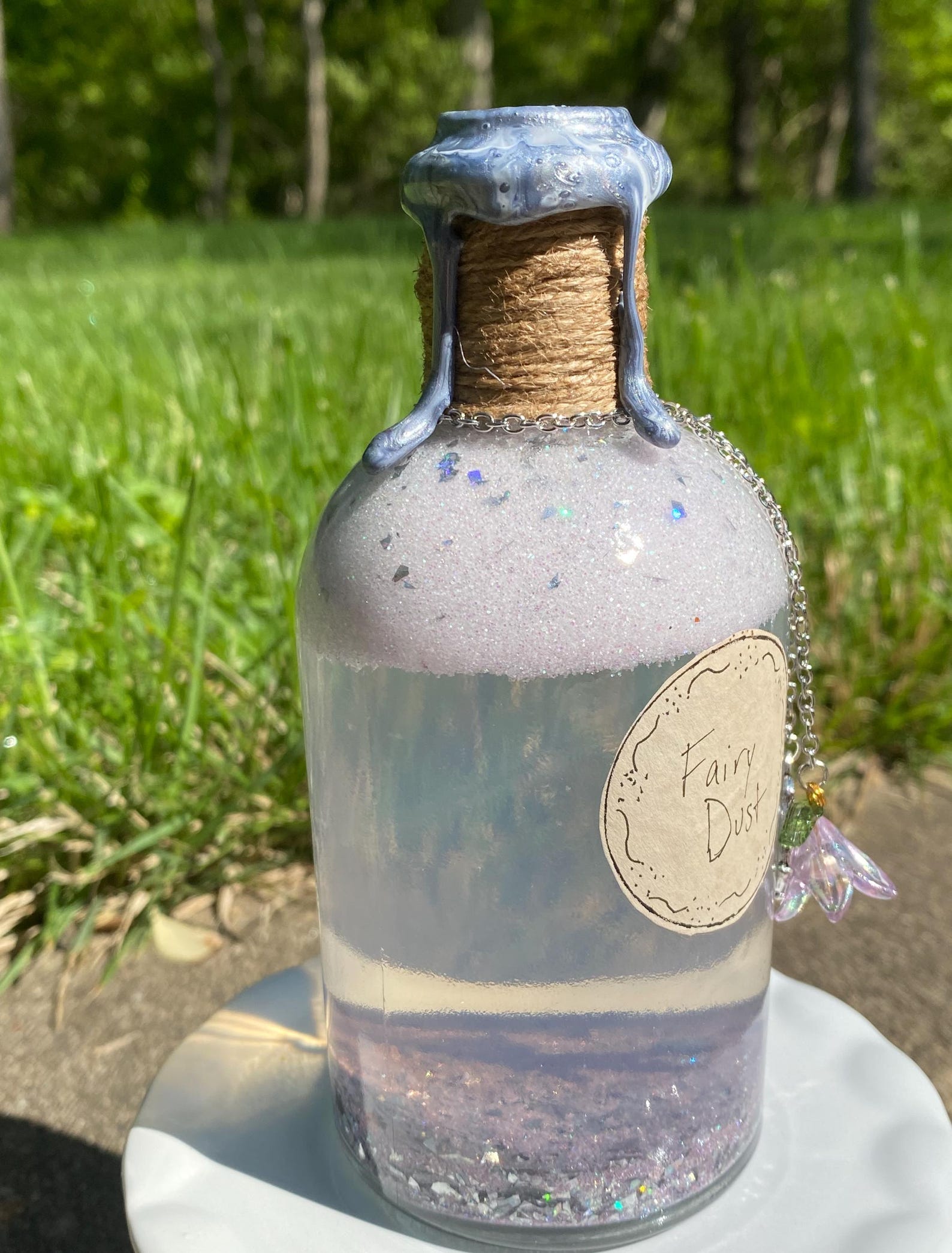 Fairy Dust Potion Bottle - Bookshelf Decor, Charms, Medieval Fantasy ...