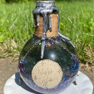 Night Court Potion Bottle - Fantasy Apothecary Bookshelf Decor - Etsy
