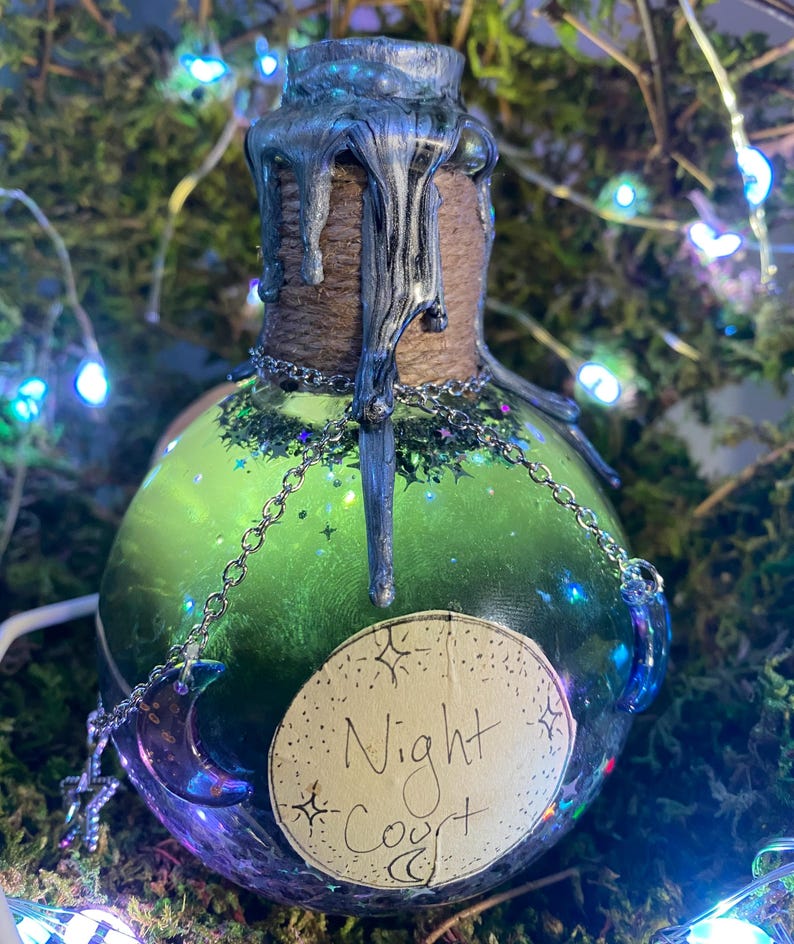 Night Court Potion Bottle - Fantasy Apothecary Bookshelf Decor - Etsy