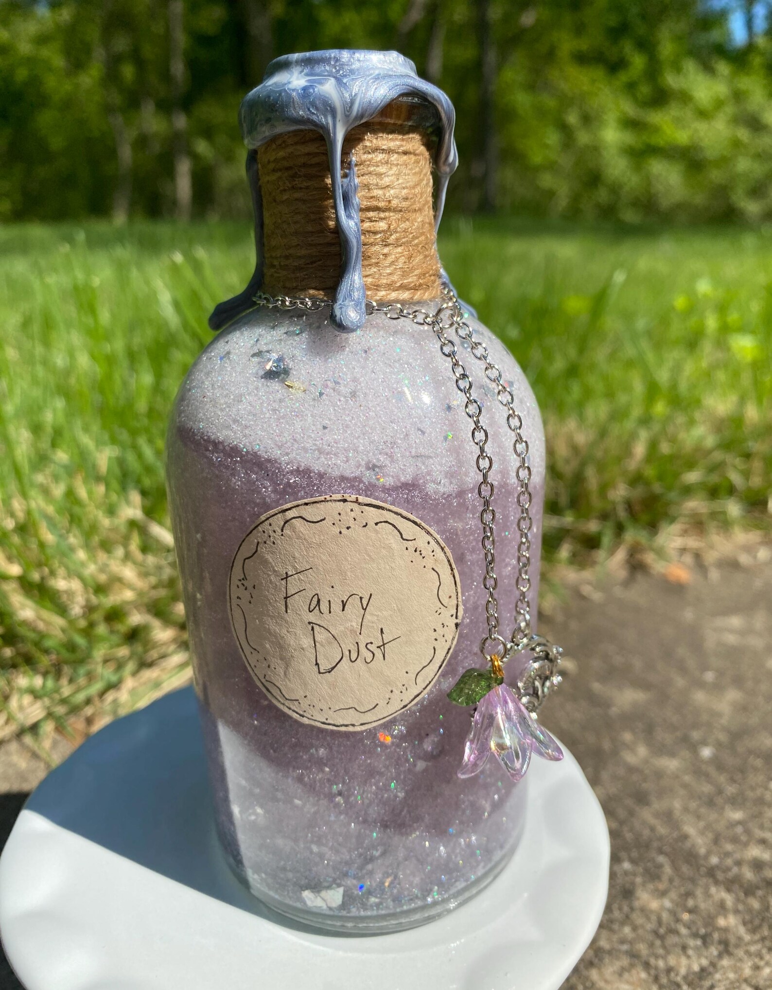 Fairy Dust Potion Bottle - Bookshelf Decor, Charms, Medieval Fantasy ...