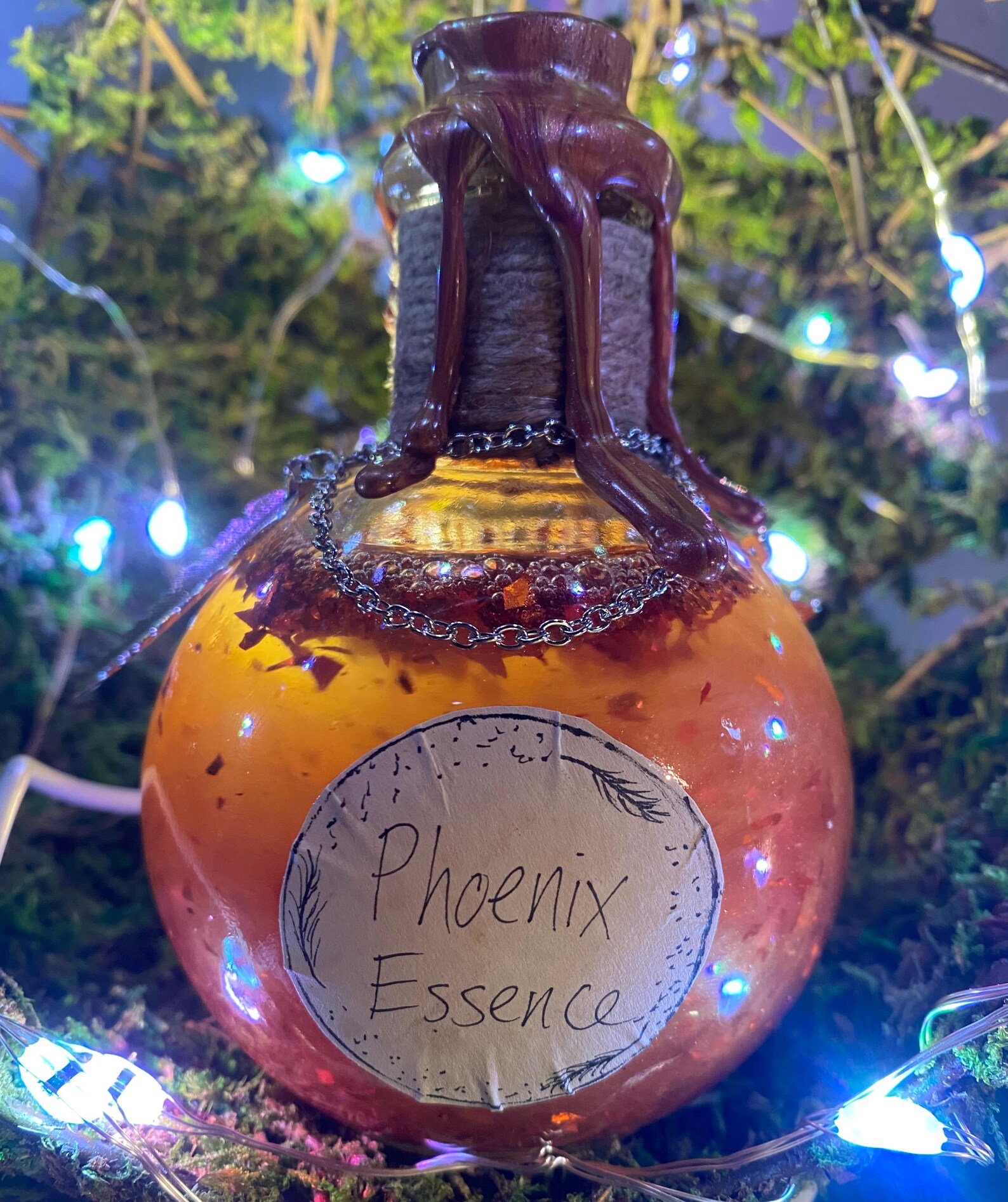 Phoenix Essence Potion Bottle - Fantasy Apothecary Bookshelf Decor - Etsy