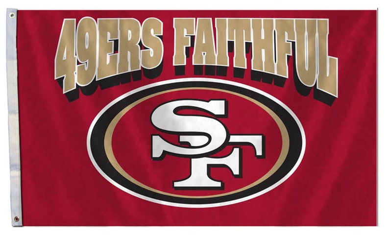 San Francisco 49ers Faithful Flag - Etsy