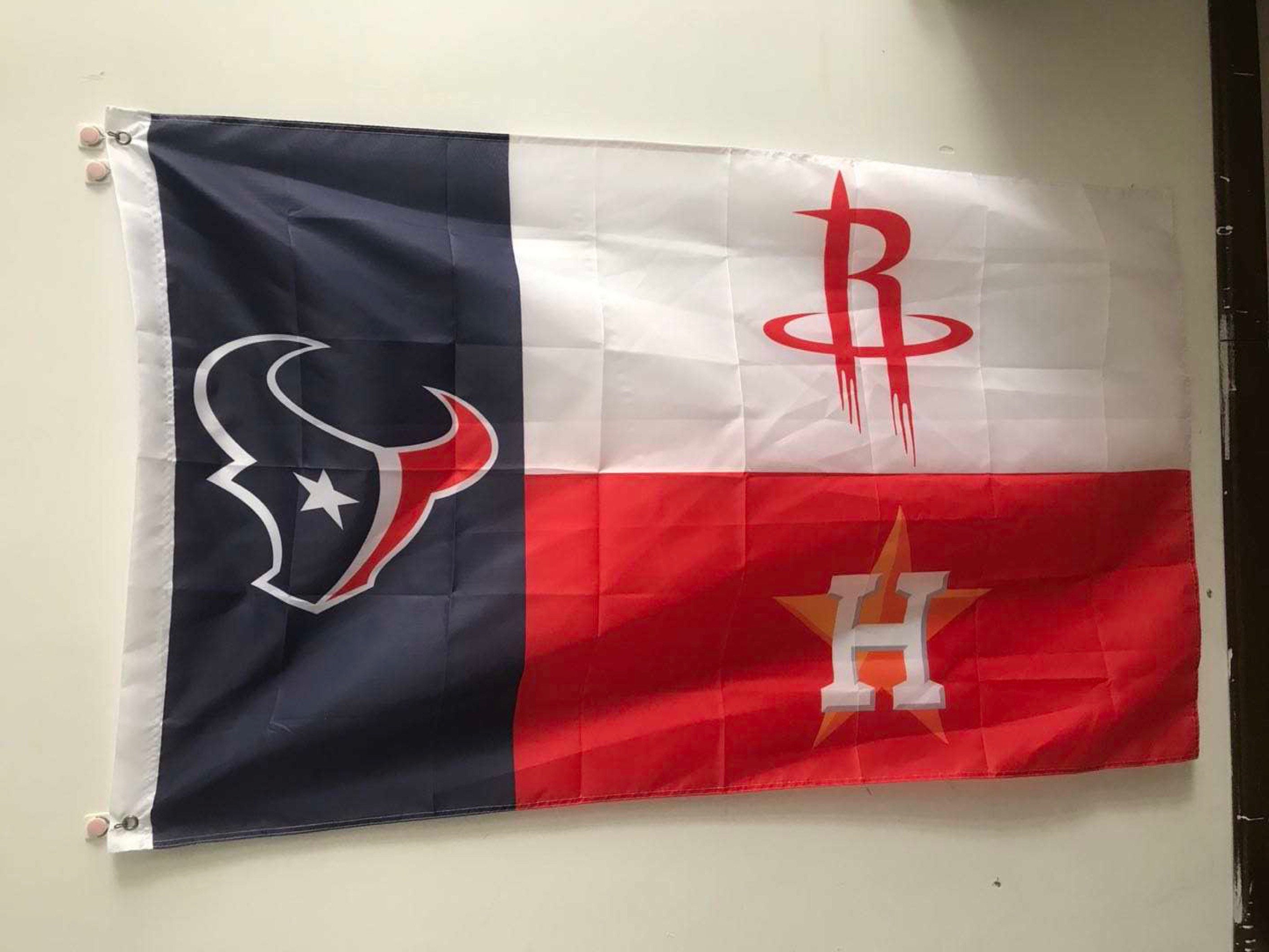 Houston Texans Astros Rockets Texas Flag 3x5FT | Etsy