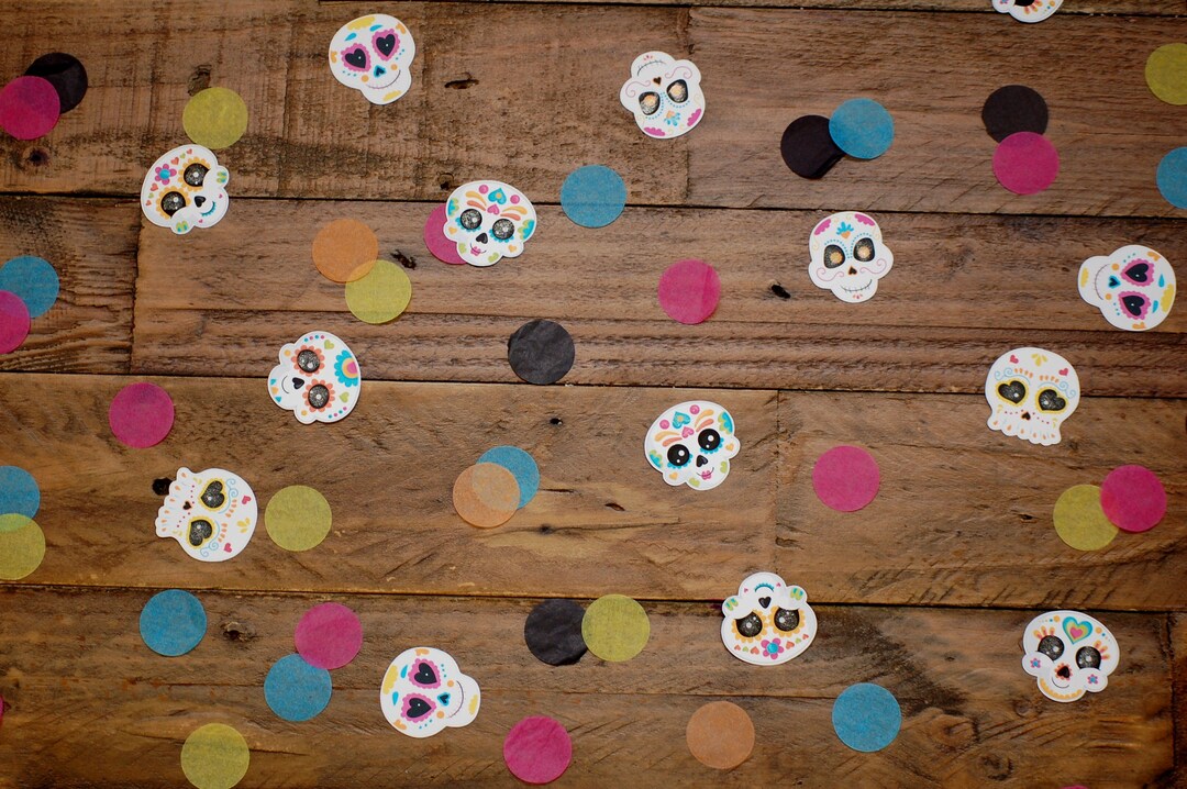 Sugar Skull Confetti: Baby Shower Celebration Supplies, Skeleton Skull ...
