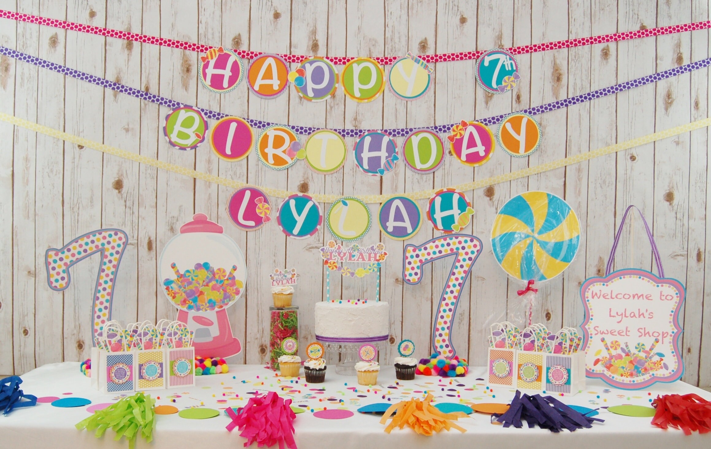 Candy Tabletop Centerpieces: Sweet One Birthday Supplies | Etsy