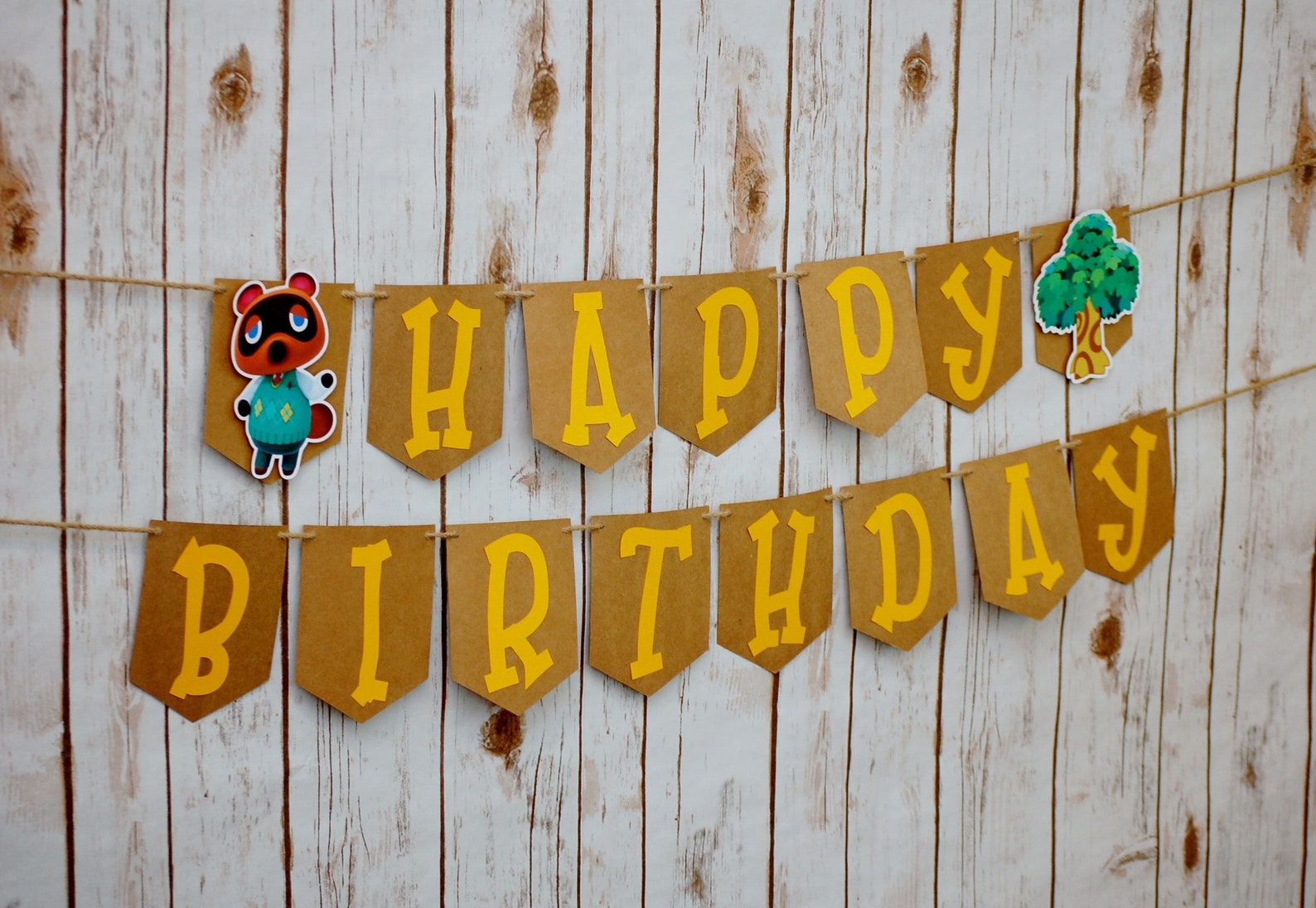 Animal Crossing Birthday Banner: Personalized ACNH Birthday | Etsy