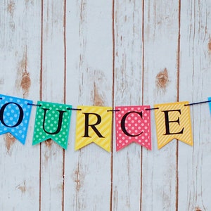 Teacher Name and Grade Banner: Customize It With Your Grade, Class Name ...