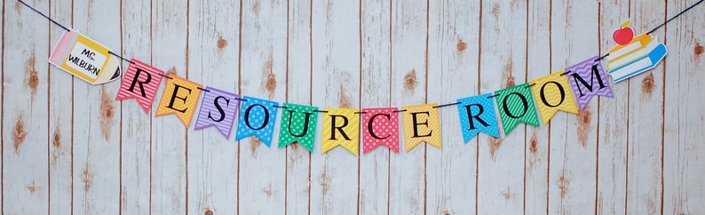 Teacher Name and Grade Banner: Customize It With Your Grade | Etsy