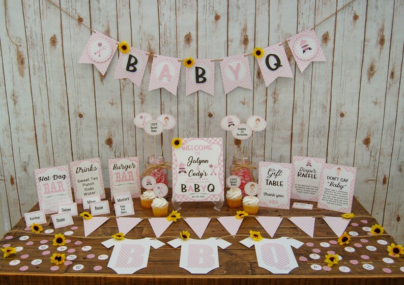 Babyq Baby Shower Party Pack: Couples Baby Shower Baby-q Baby - Etsy
