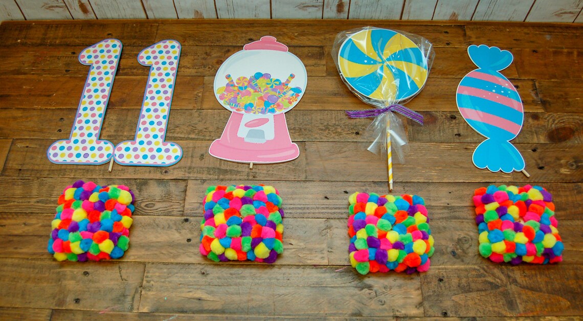 Candy Tabletop Centerpieces: Sweet One Birthday Supplies | Etsy