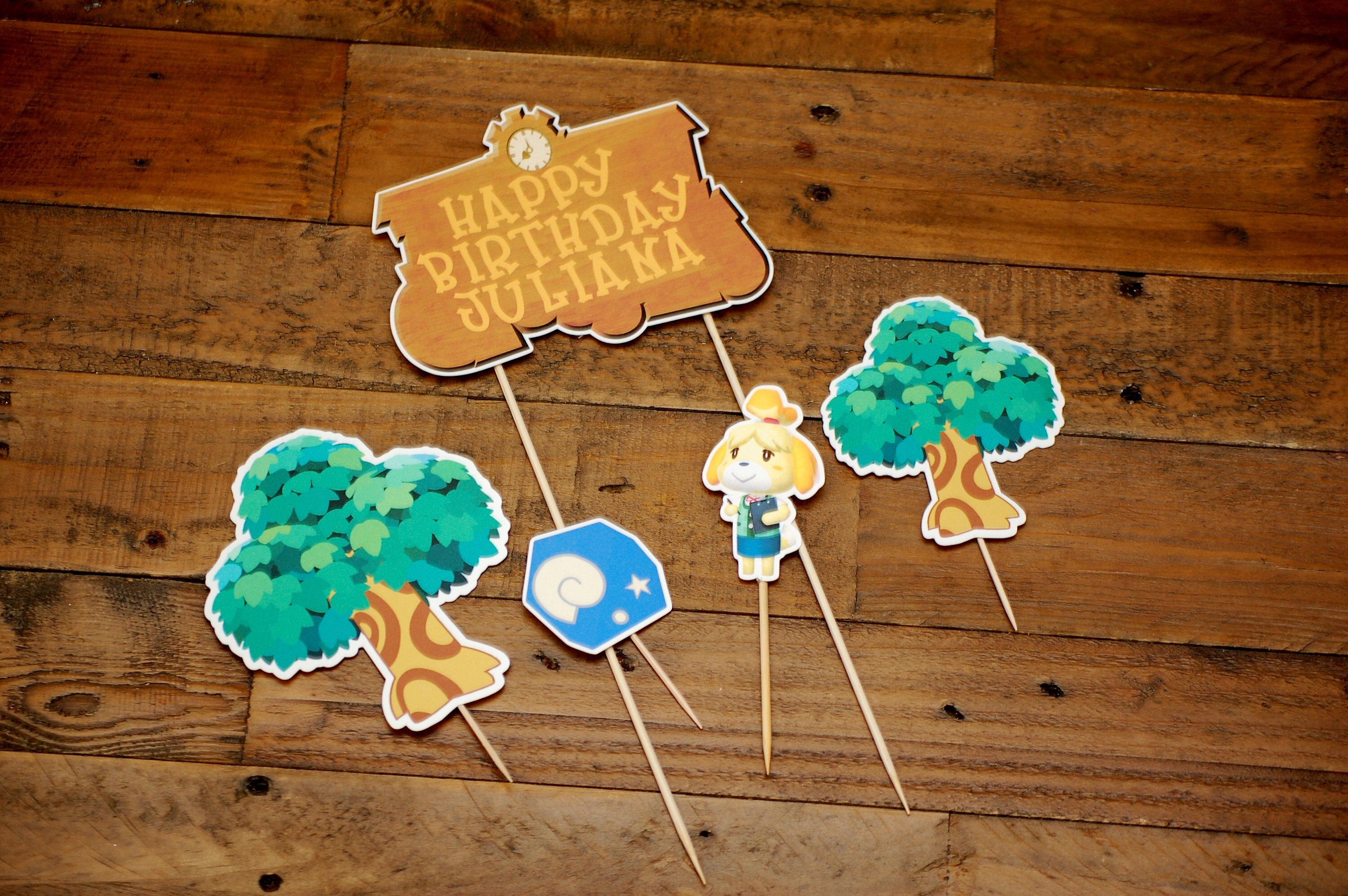 Animal Crossing Personalized Cake OR Cupcake Topper: Custom | Etsy