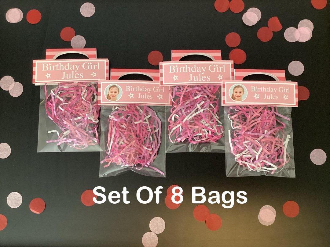 Birthday Girl Party Favor Bags: Personalized Gift Bags With Your Child ...