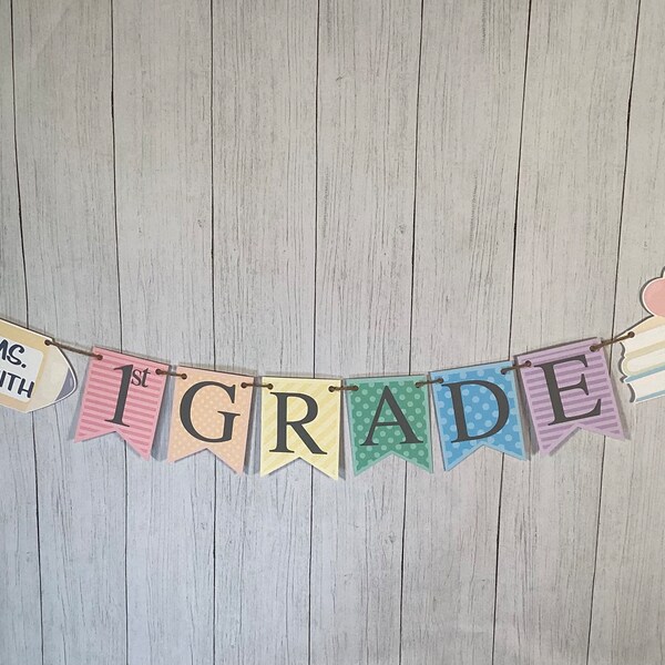 Teacher Name Banner - Etsy