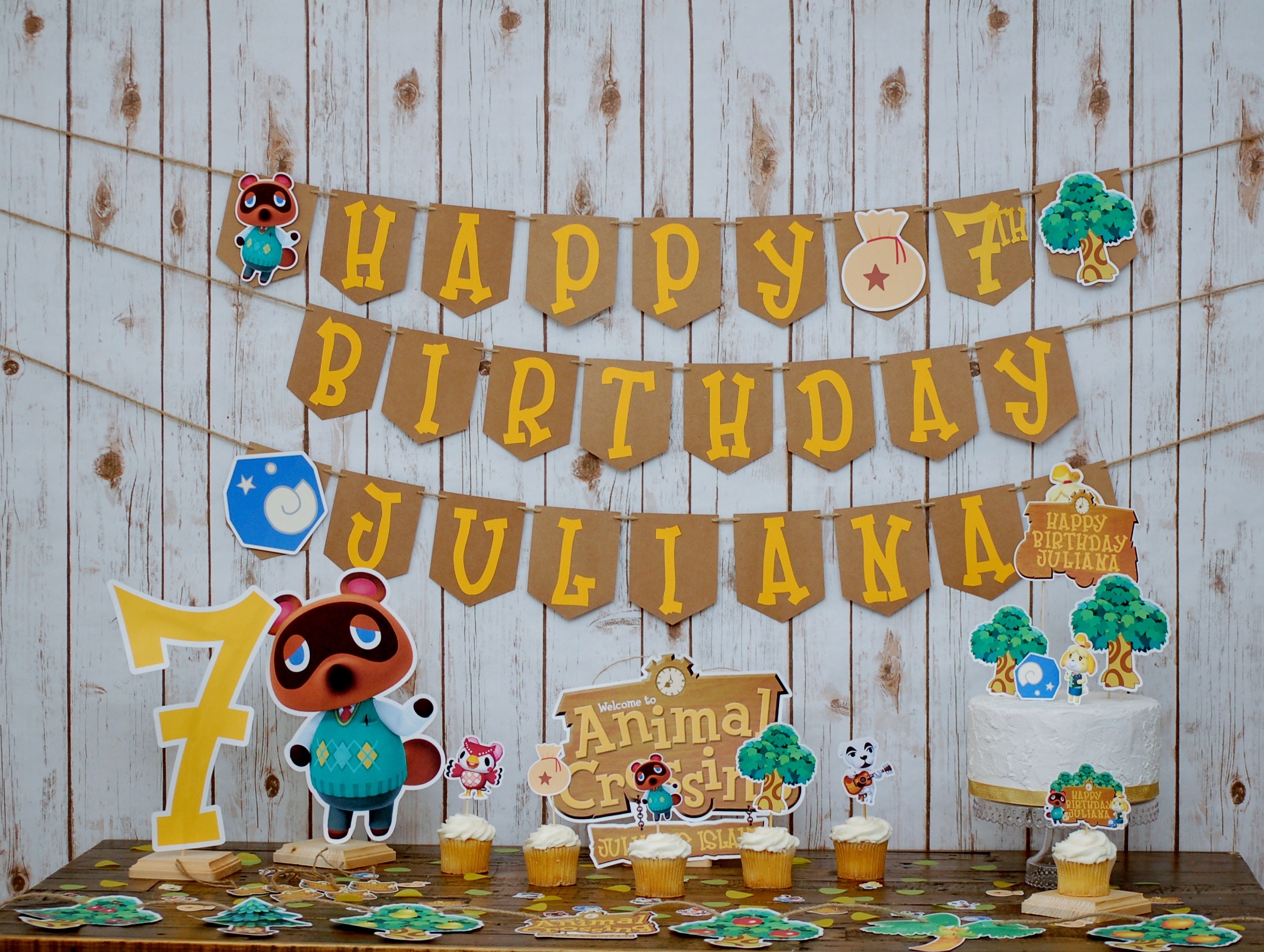 Animal Crossing Personalized Cake OR Cupcake Topper: Custom - Etsy
