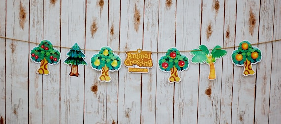 Animal Crossing Tree Banner: Customize With Name Animal - Etsy