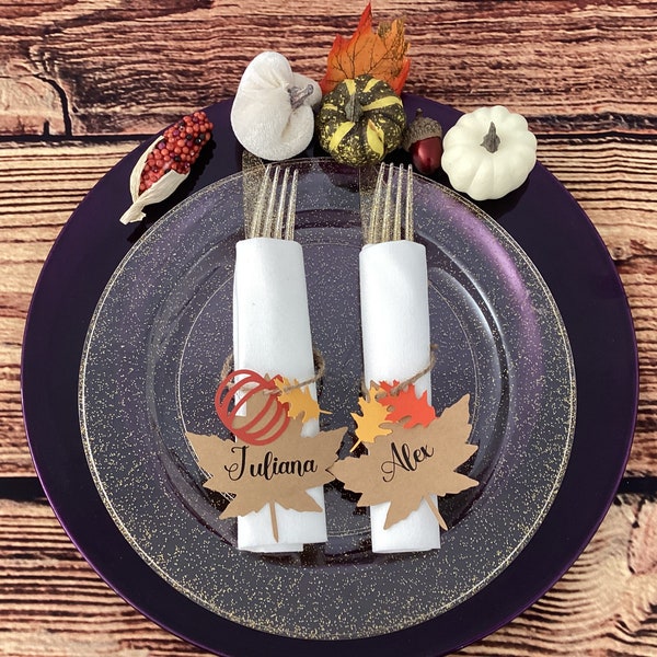 Autumn Place Cards - Etsy
