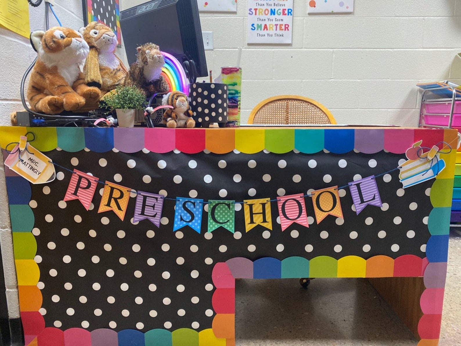 Teacher Name and Grade Banner: Customize It With Your Grade - Etsy