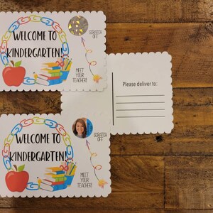 Set of 6 Back-to-school Scratch-off Post Cards: Customize With Your ...