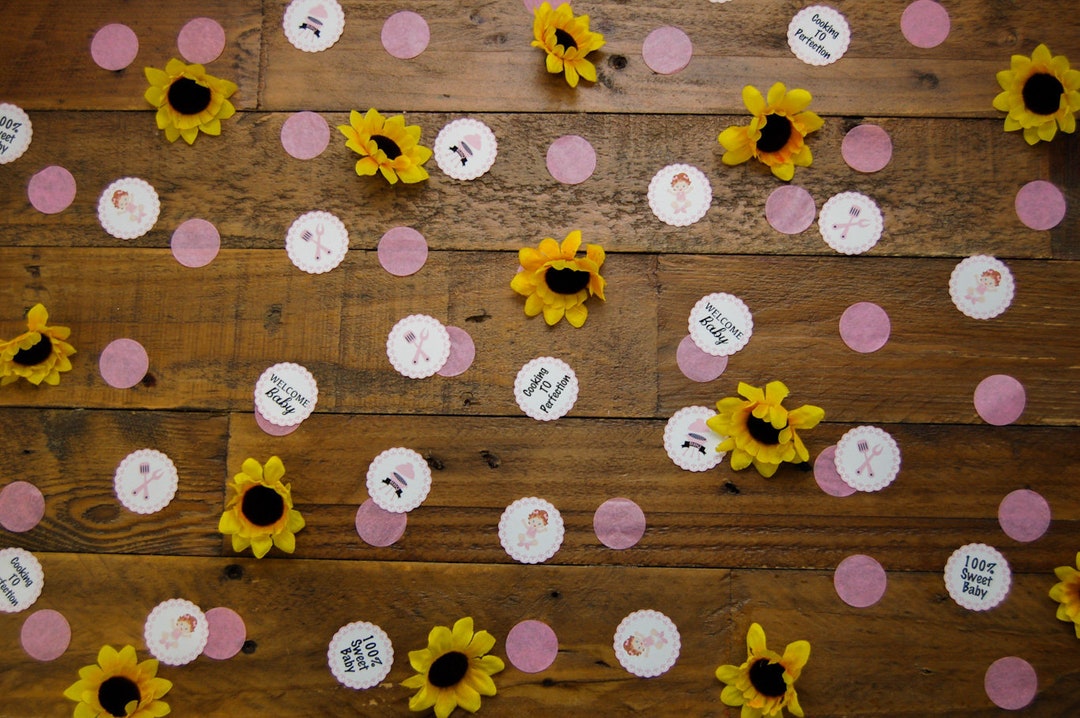Babyq Confetti: Barbeque Baby Shower Table Decor, Sunflowers and ...