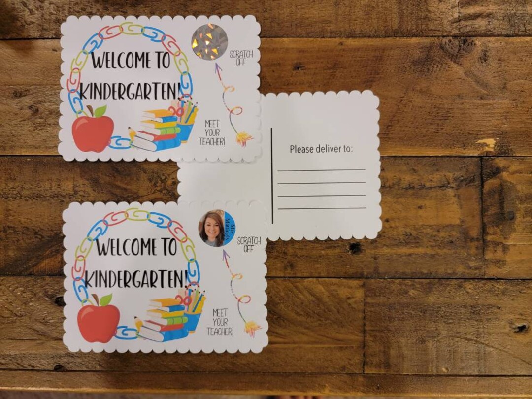 Set of 6 Back-to-school Scratch-off Post Cards: Customize With Your ...