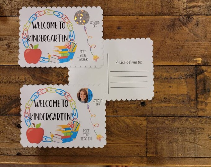 Set of 6 Back-to-school Scratch-off Post Cards: Customize With Your ...