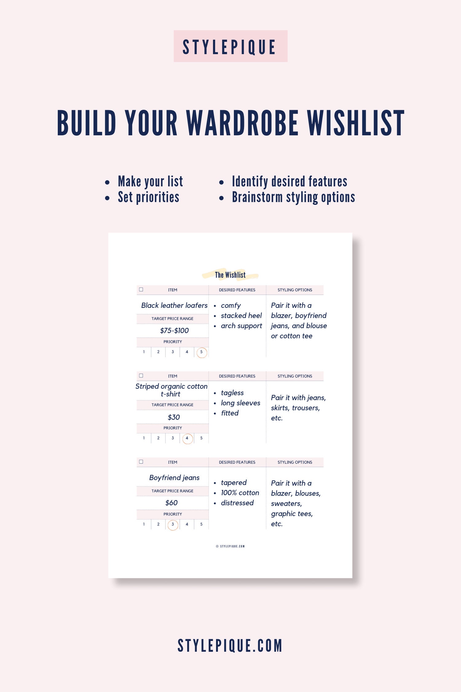 Smart Style Printable Shopping Planner Worksheets - A4, A5, US Letter ...